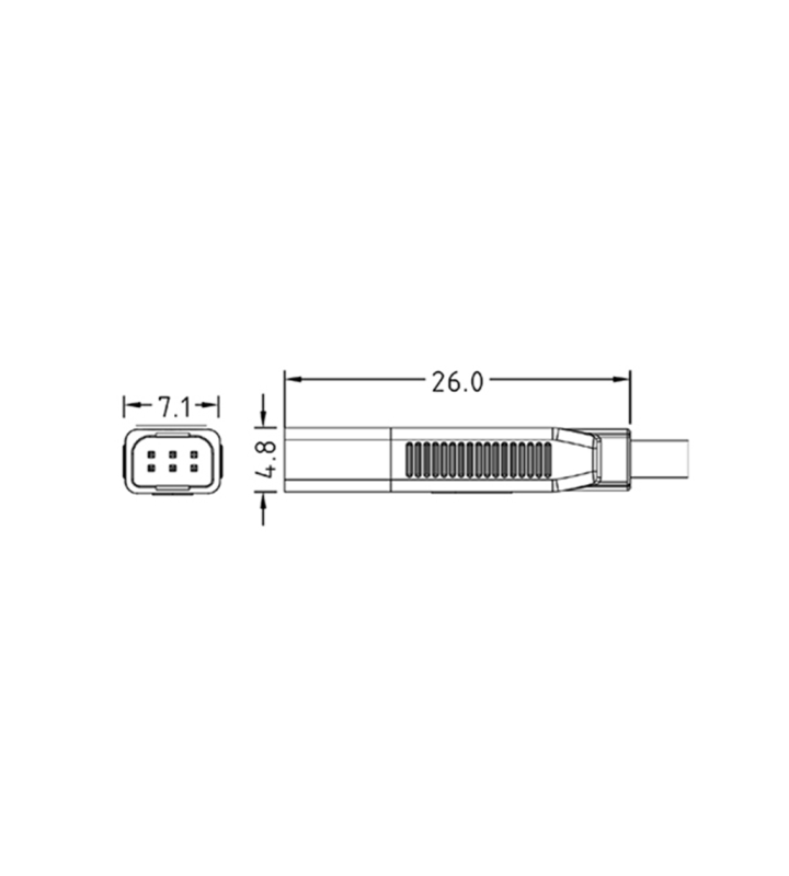 Micro T Male plug connector I Higo connectors